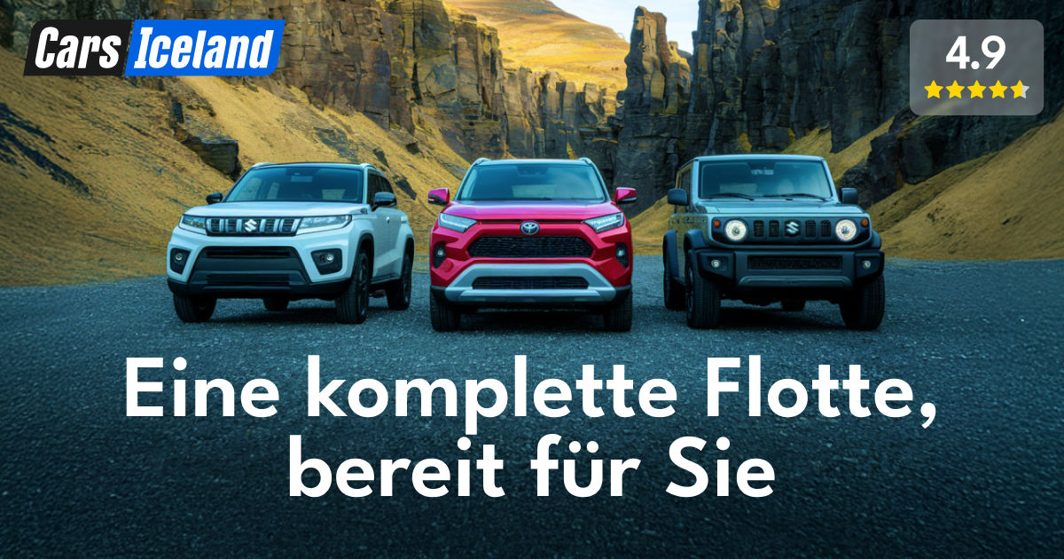 Island Minivan & Kleintransporter mieten 【 Von 115€